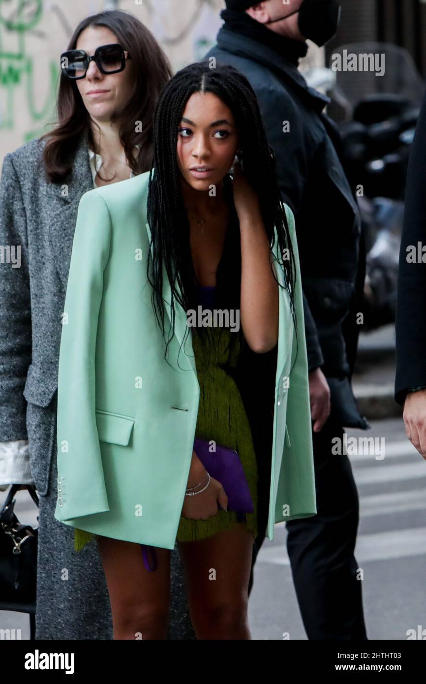 Coco Rebecca Edogamhe arriving at Bulgari BZero1 Aurora Awards during ...
