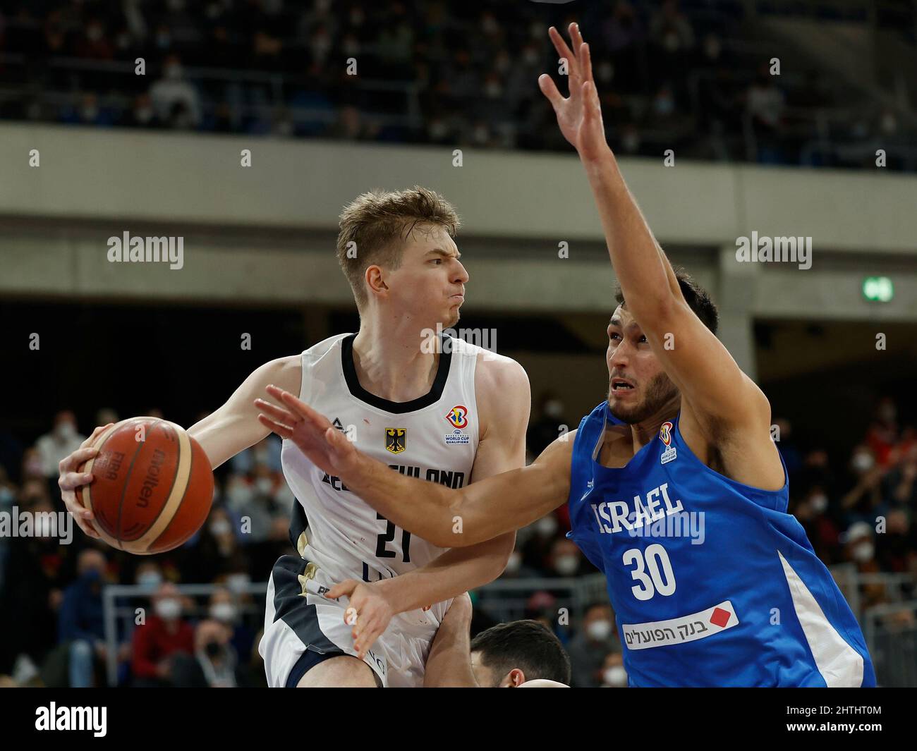 firo : Basketball: February 28th, 2022, Germany - Israel, FIBA ...