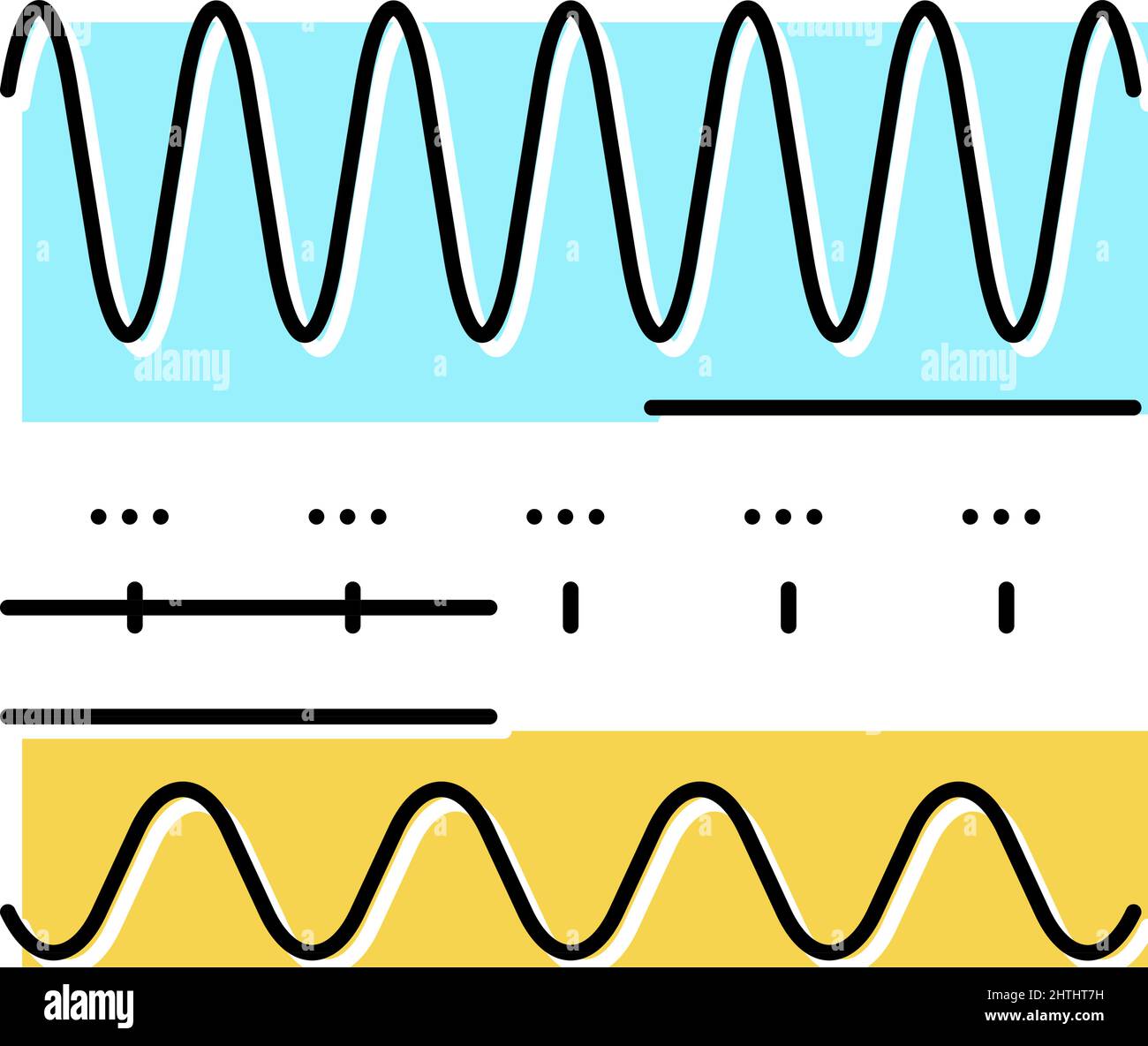 frequency telecommunication color icon vector illustration Stock Vector ...