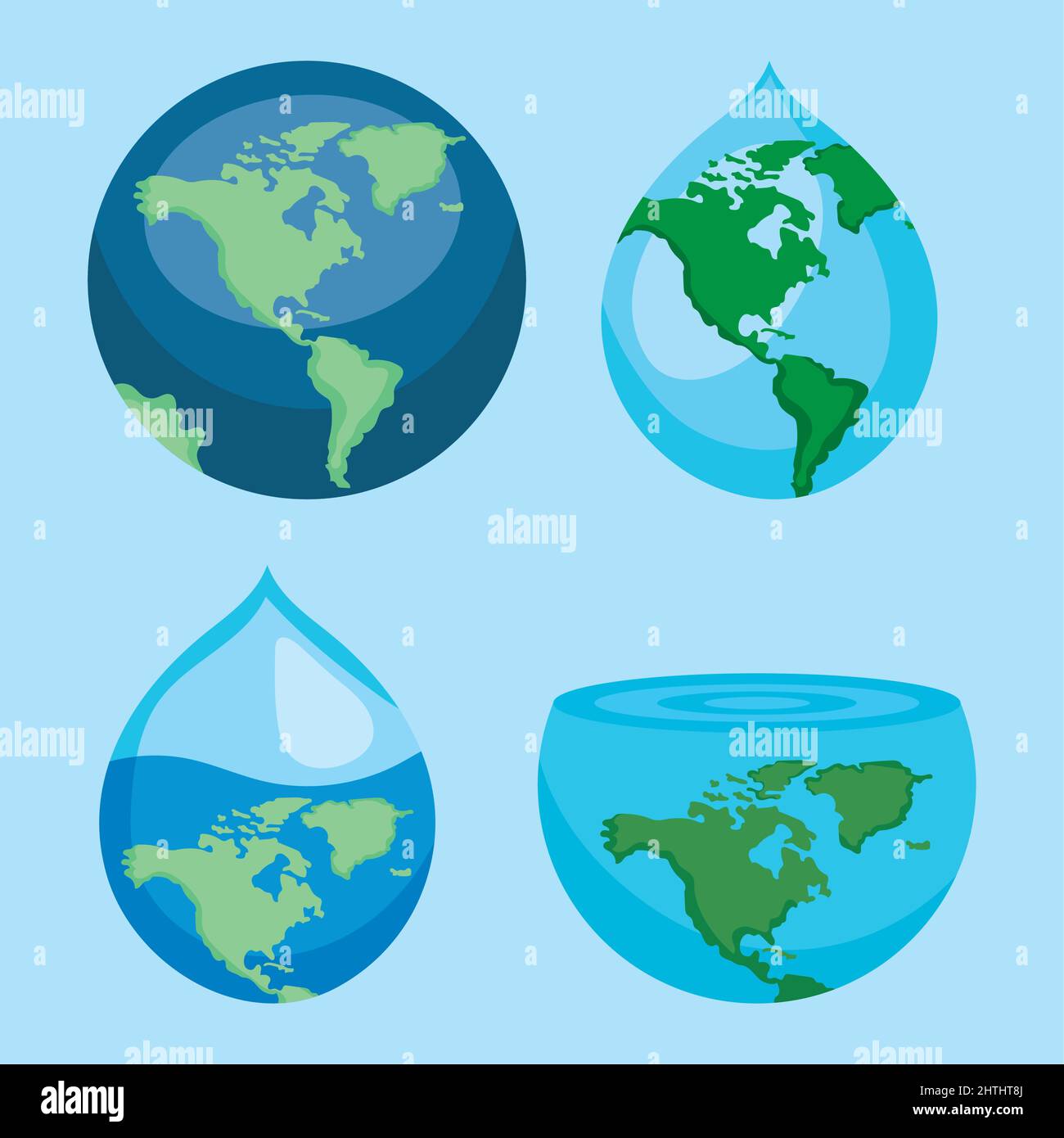 earth and water day Stock Vector Image & Art - Alamy