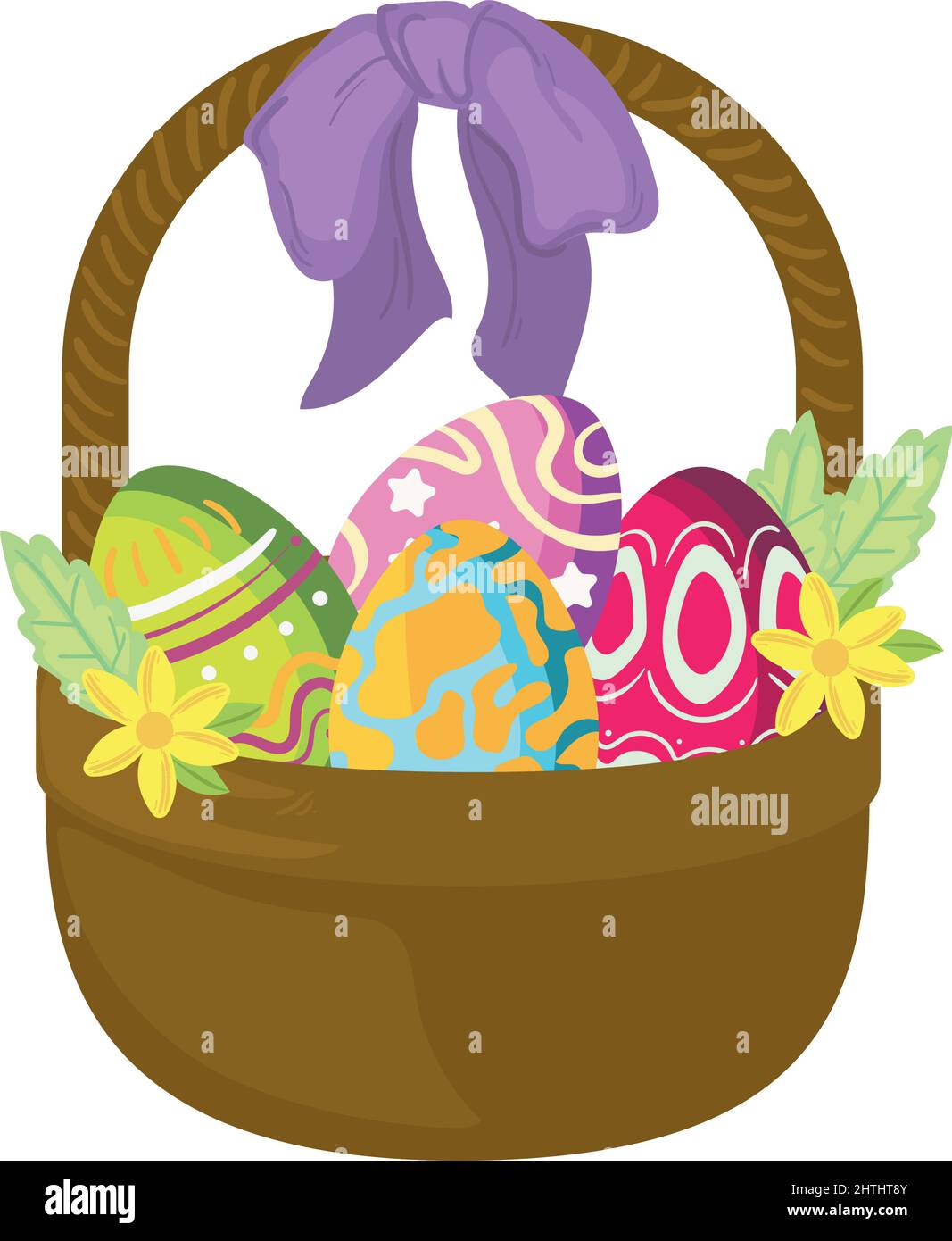 Chocolate gift basket Stock Vector Images - Alamy