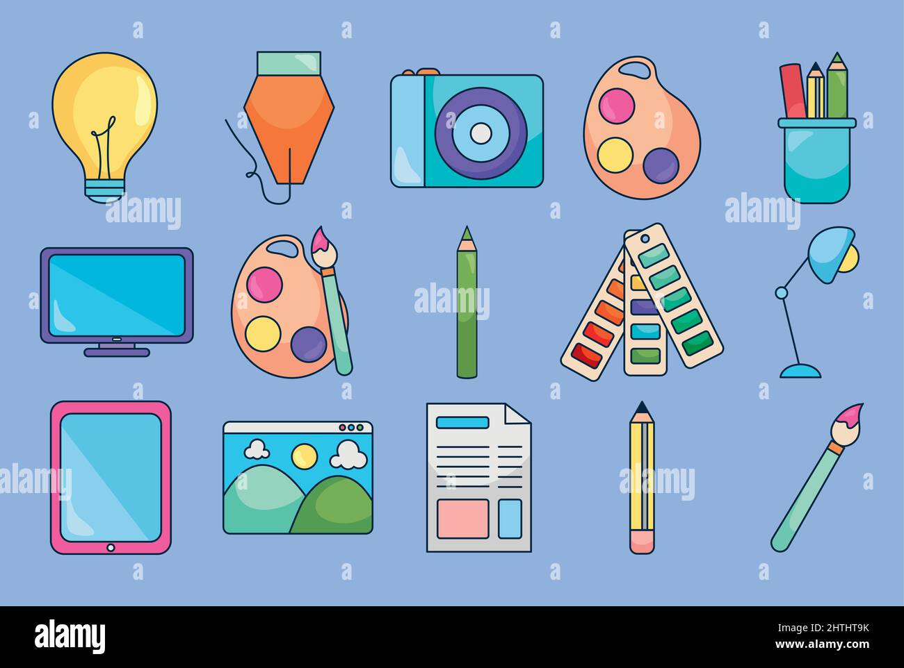 creativity and design tools Stock Vector Image & Art - Alamy