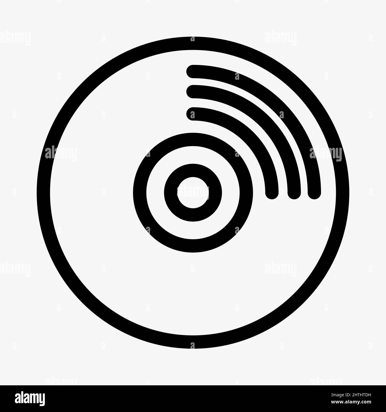 CD vector icon on white background. DVD sign Stock Vector Image & Art ...