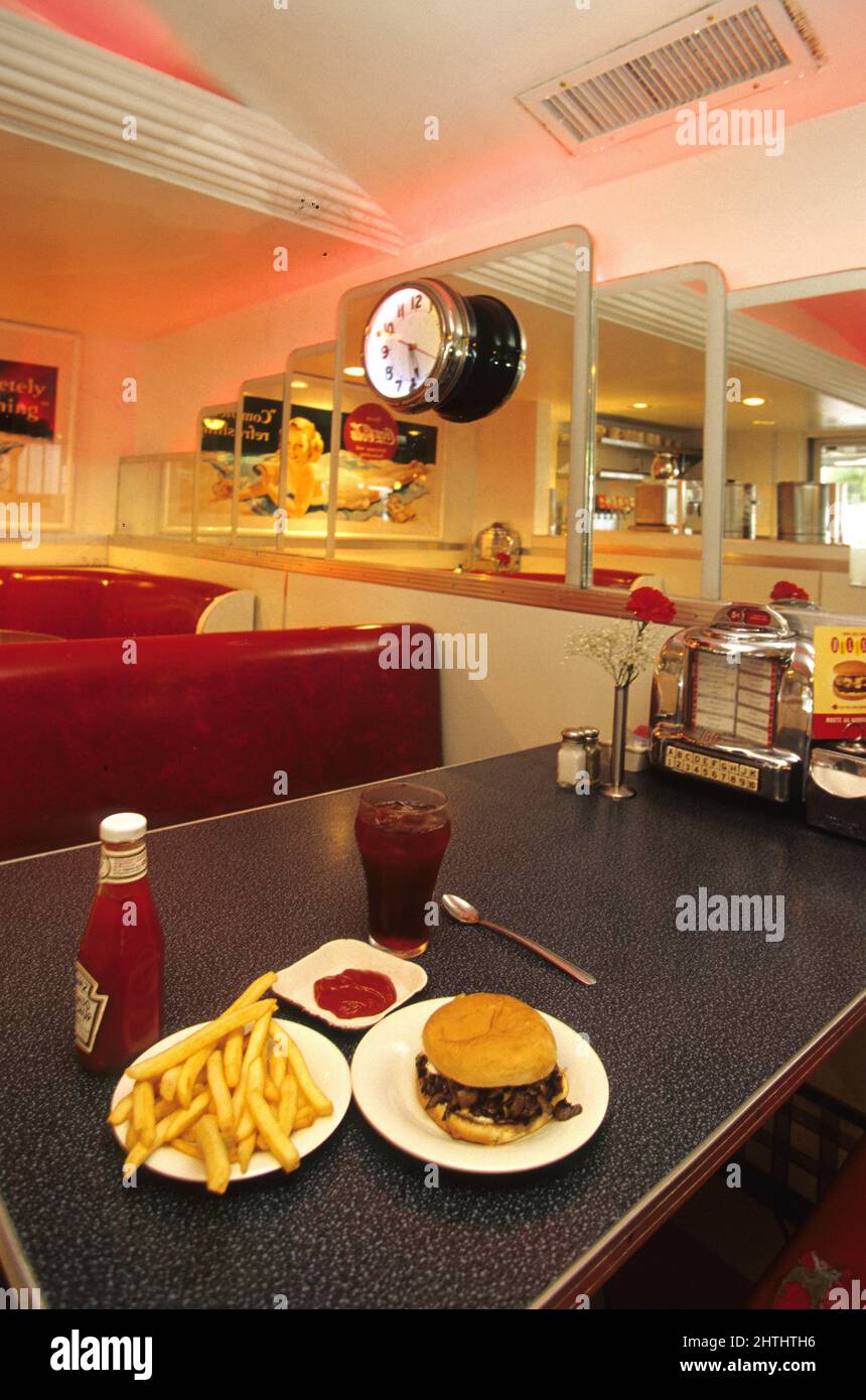 American diner waitress retro hi-res stock photography and images - Alamy