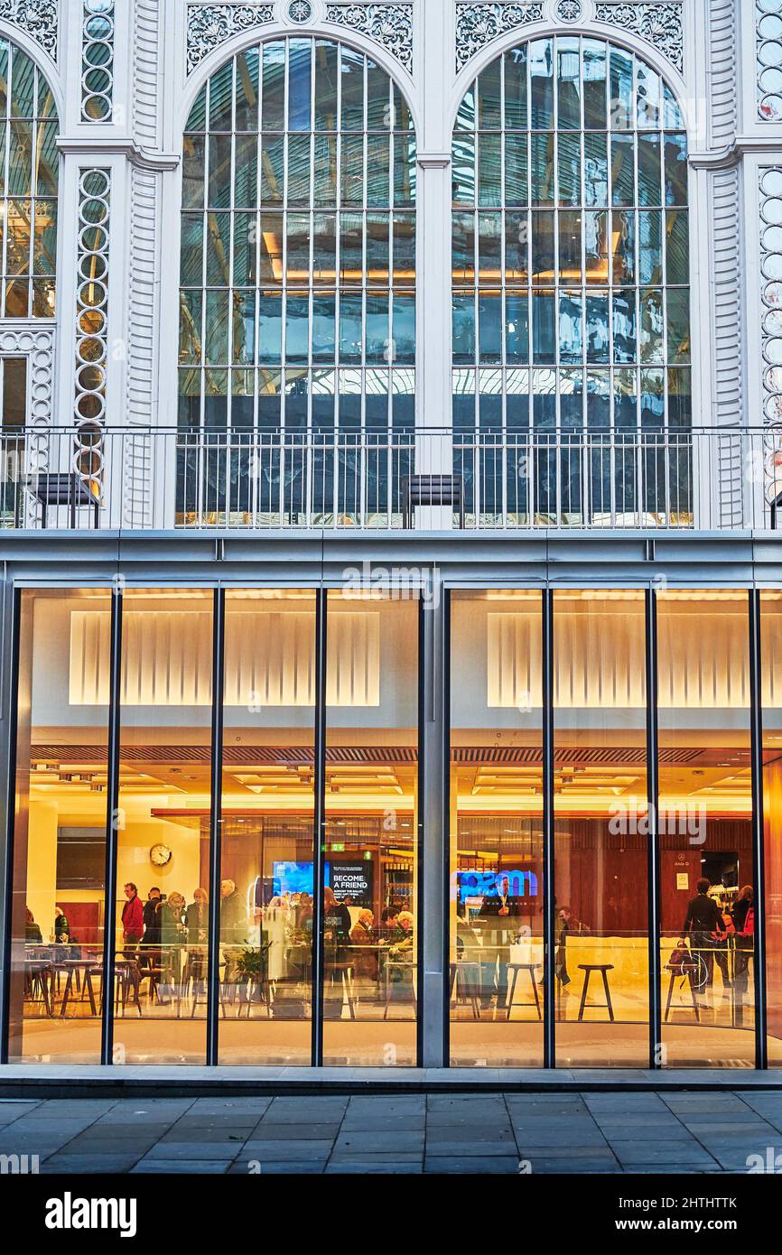 Ground floor café at the Royal Opera House, Covent Garden, Westminster ...