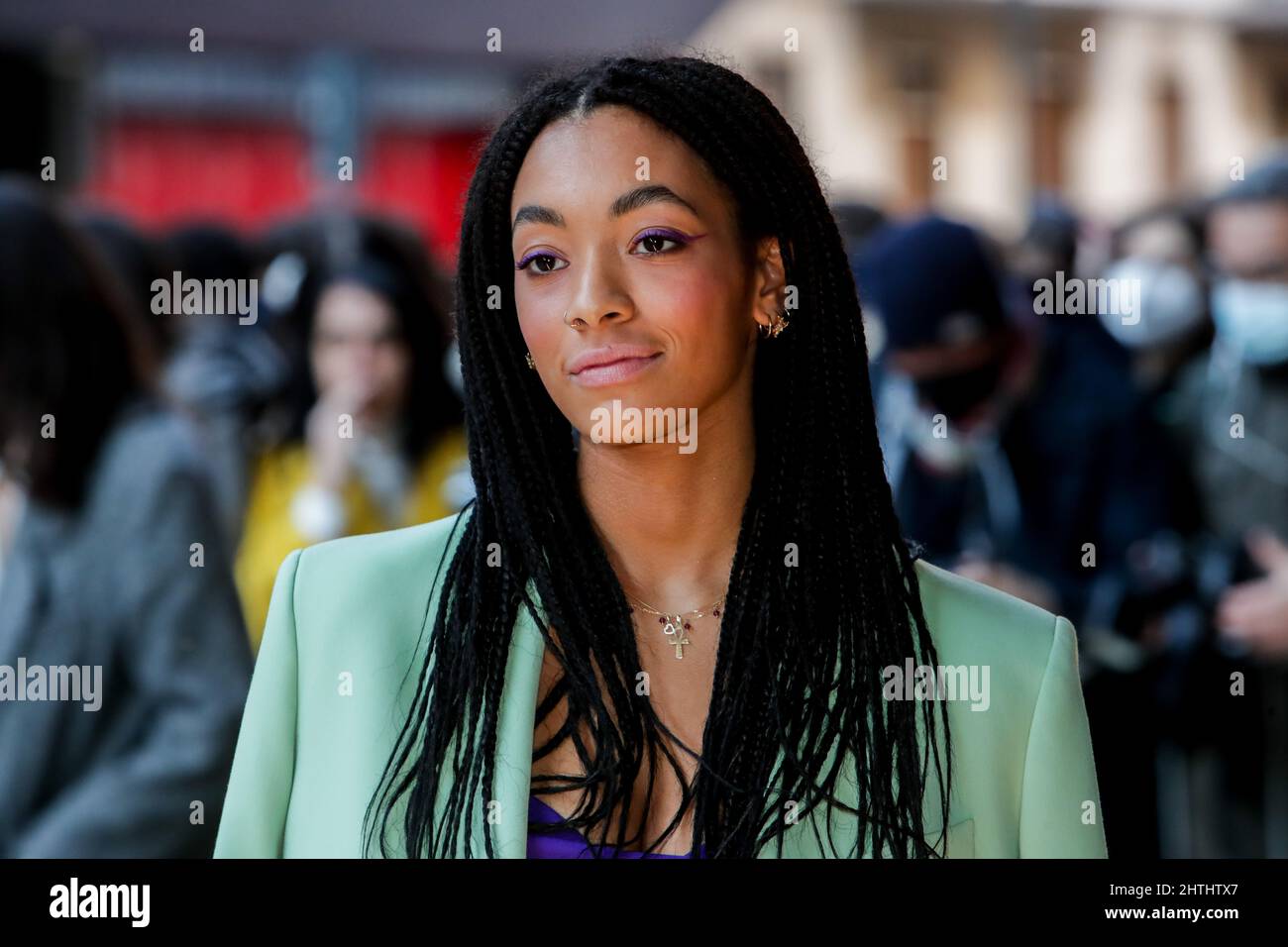 Coco Rebecca Edogamhe arriving at Bulgari BZero1 Aurora Awards during ...