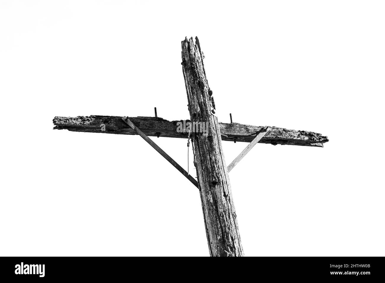 Old power pole Cut Out Stock Images & Pictures - Alamy