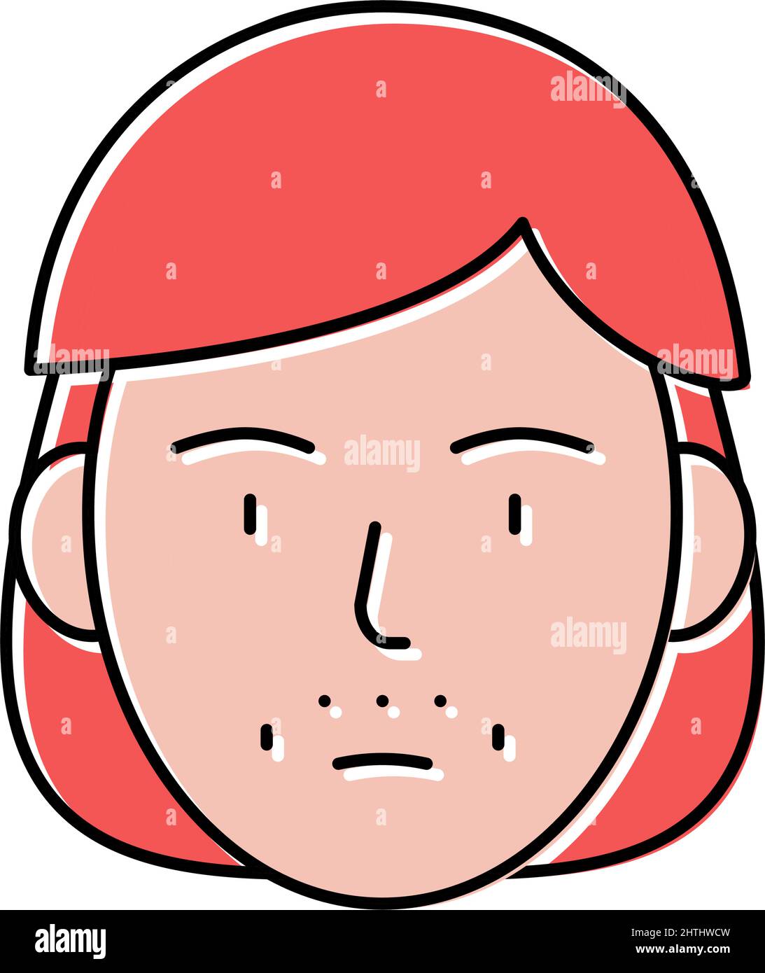 mustache face shave color icon vector illustration Stock Vector Image ...