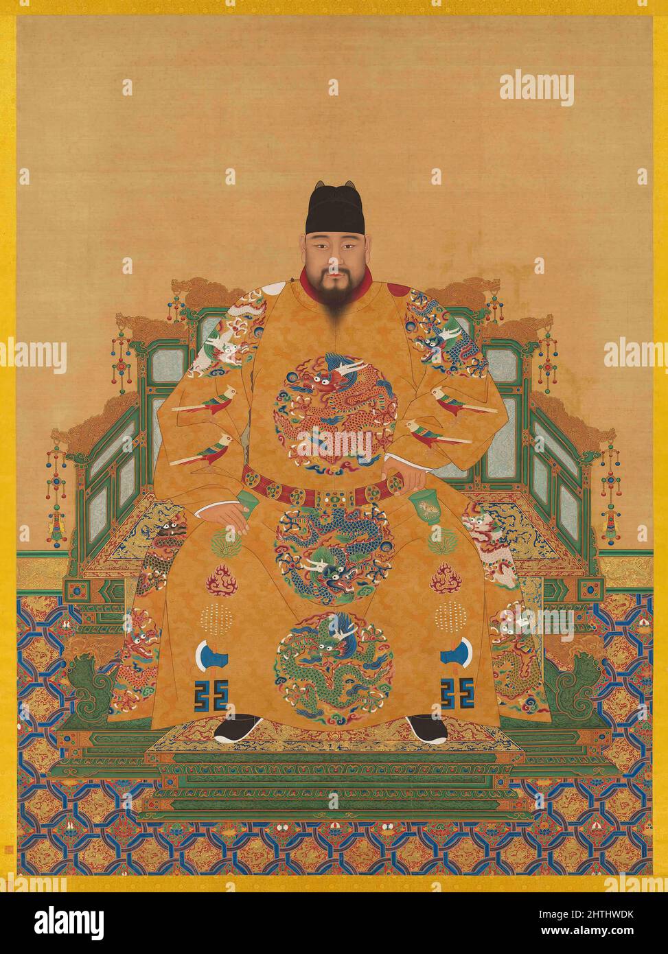 Portrait of Emperor Yingzong of Ming (1427 – 1464), the sixth and ...