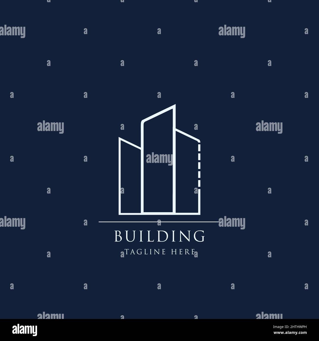 Minimal line art building logo Stock Vector Image & Art - Alamy