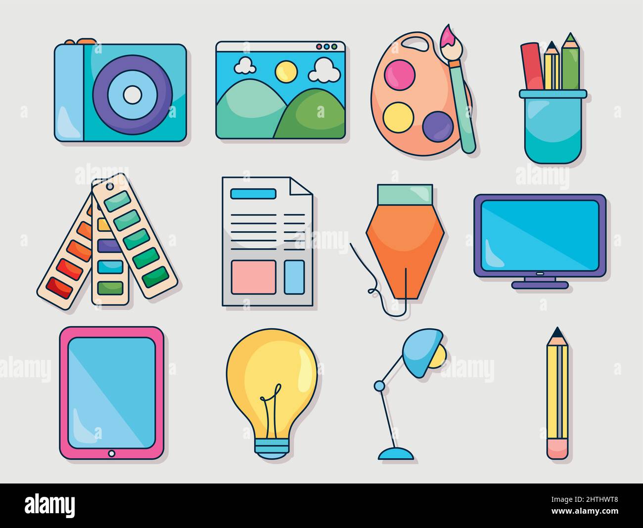 design and technology set Stock Vector Image & Art - Alamy