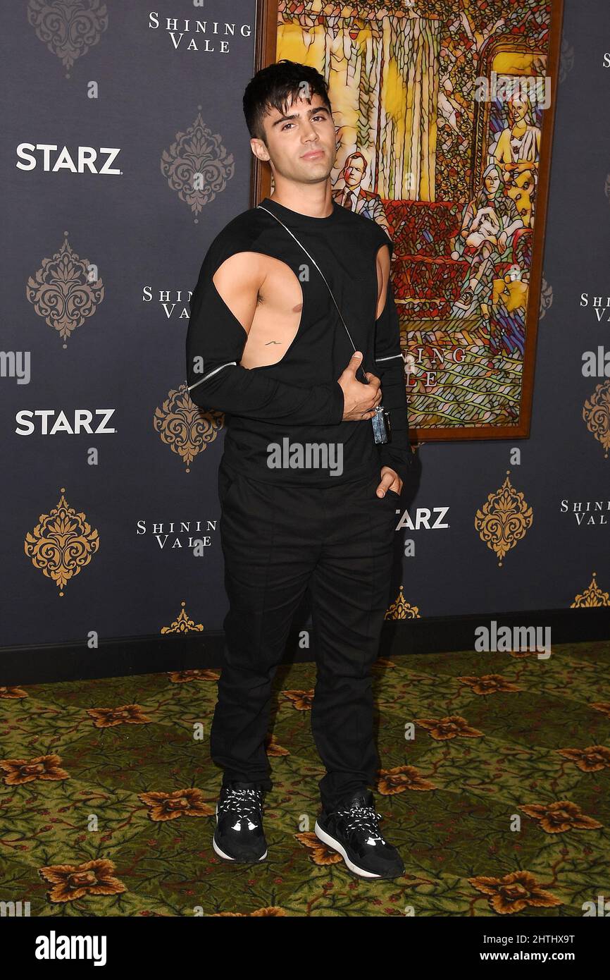 Max Ehrich at the Los Angeles Premiere of STARZ "Shining Vale" on ...