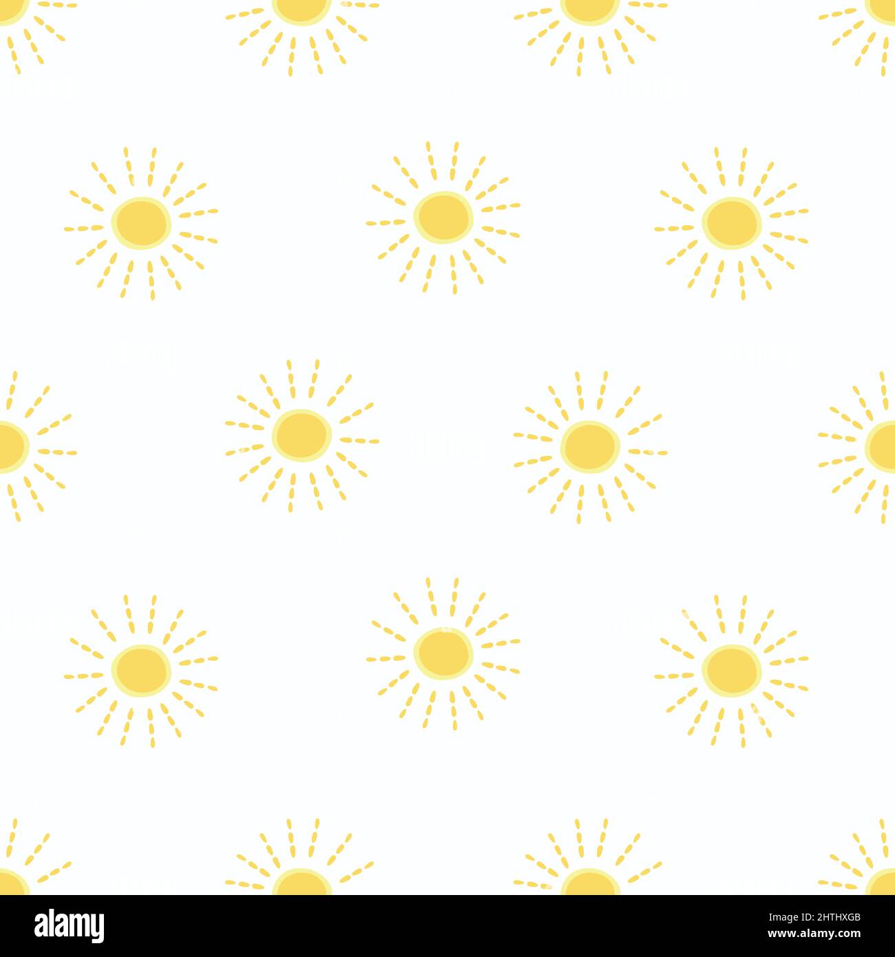 Sunshine background vector pattern. Vector seamless pattern design ...