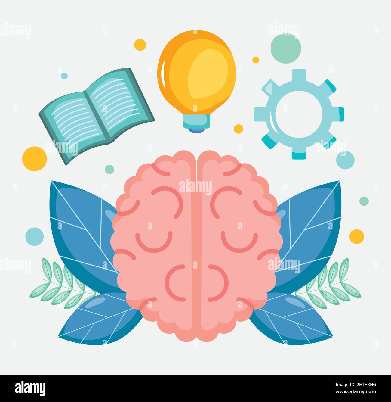 brain and knowledge illustration Stock Vector Image & Art - Alamy