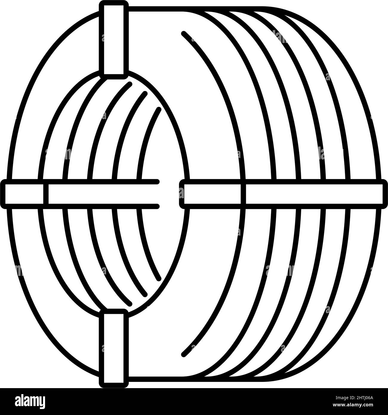 reinforcement in foundation line icon vector illustration Stock Vector ...