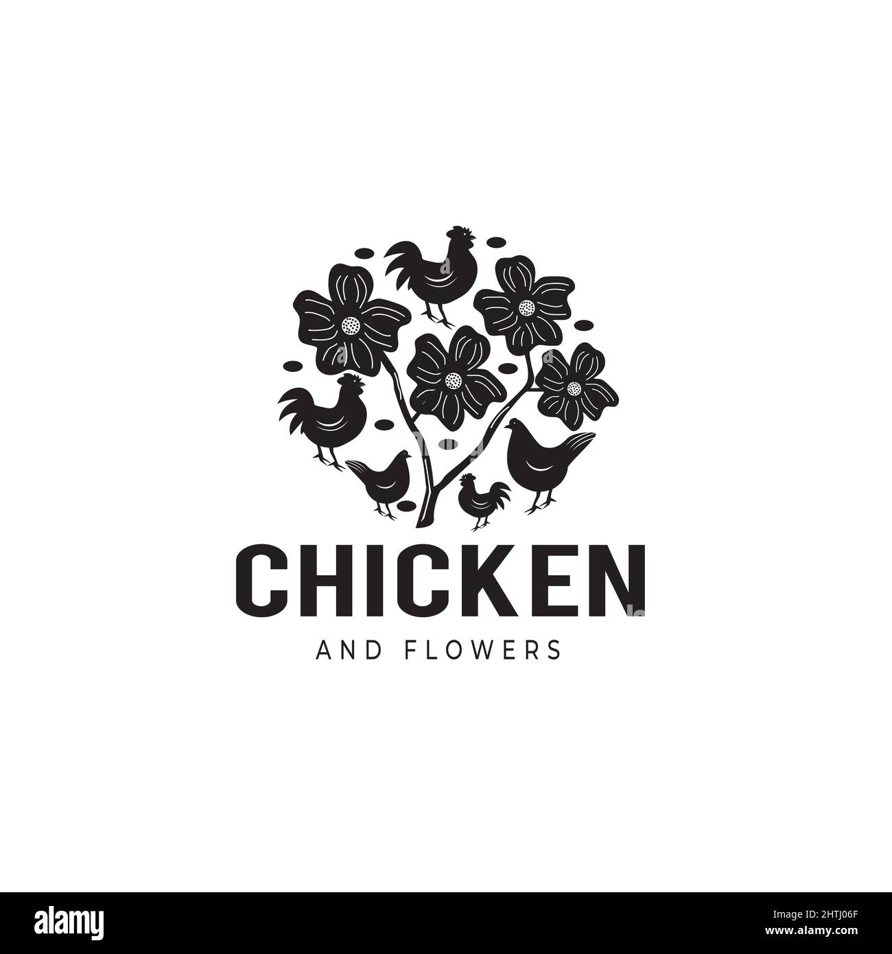 Realistic chicken vector design illustration, beautiful rooster and ...