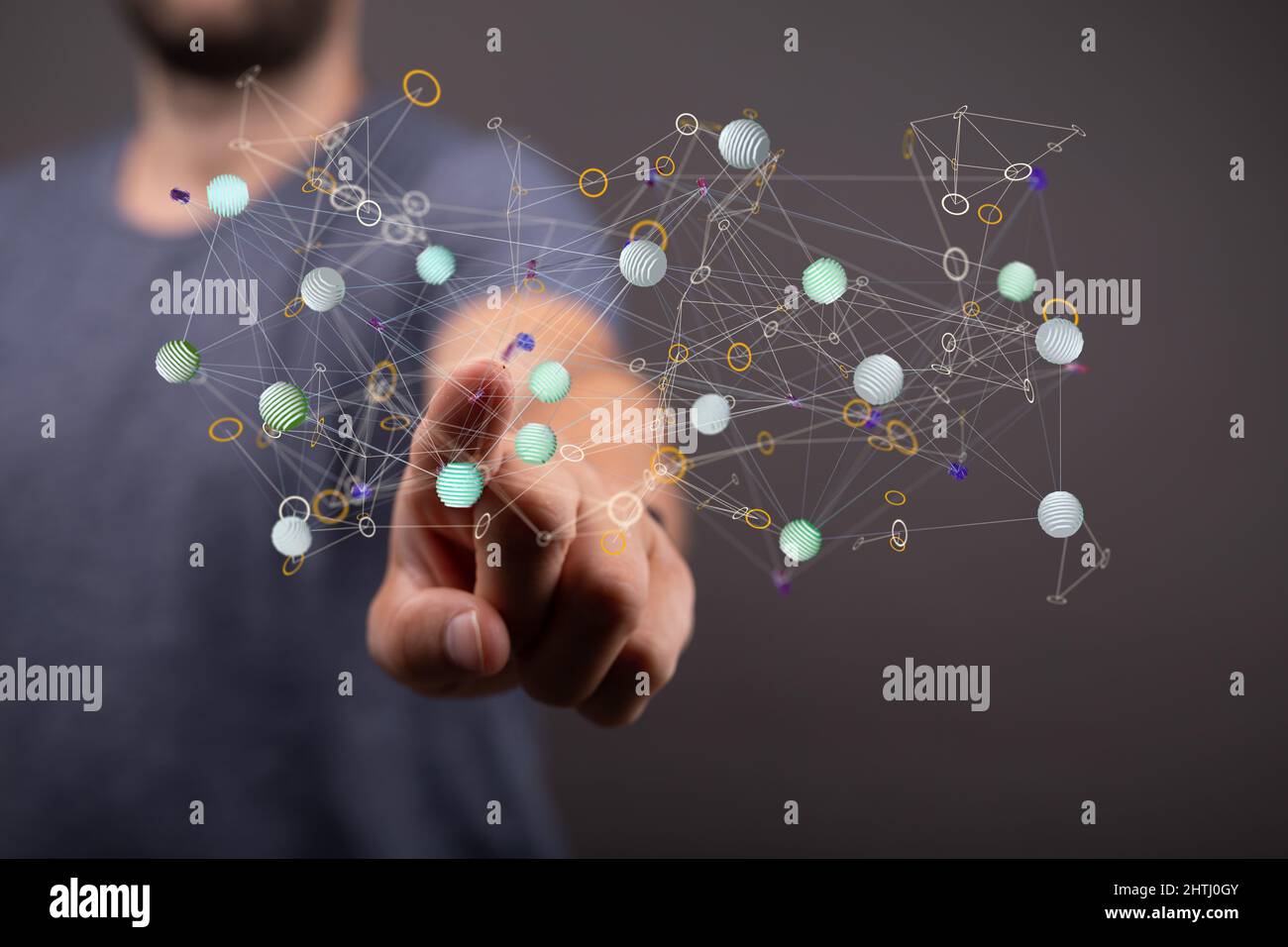 Network structure HR - Human resources management and recruitment Stock ...