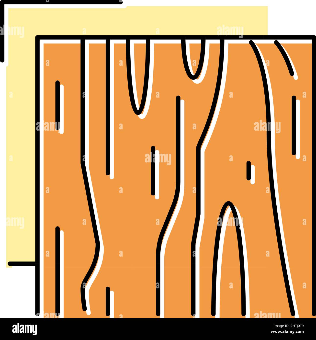 wooden insulation layer color icon vector illustration Stock Vector ...