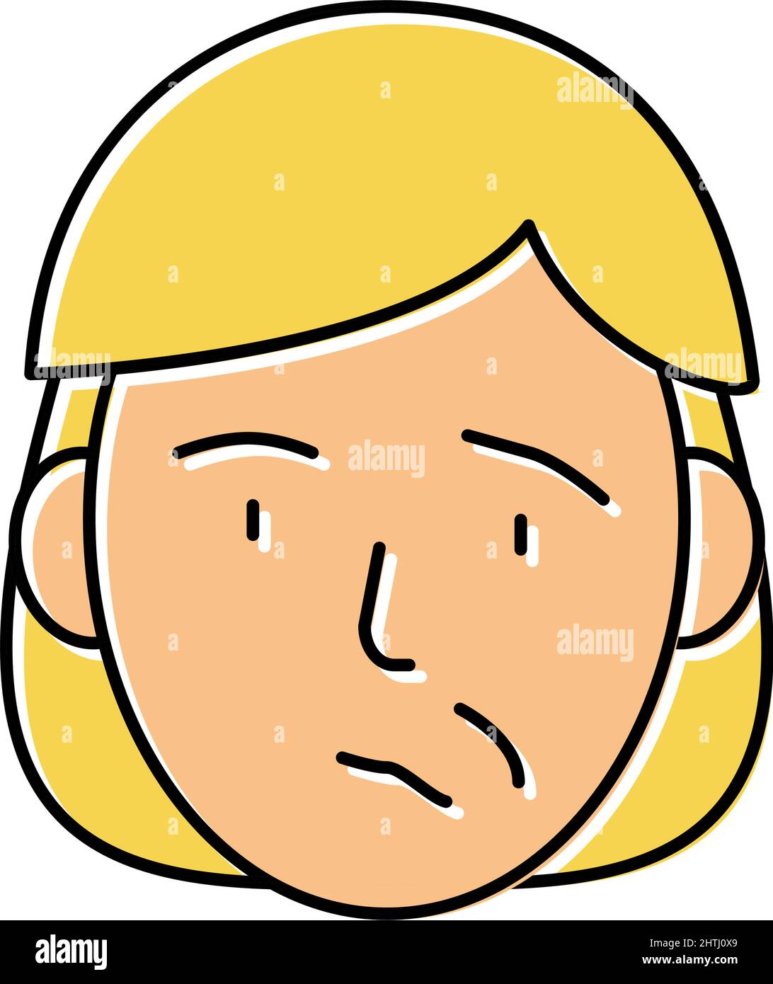 face stroke color icon vector illustration Stock Vector Image & Art - Alamy