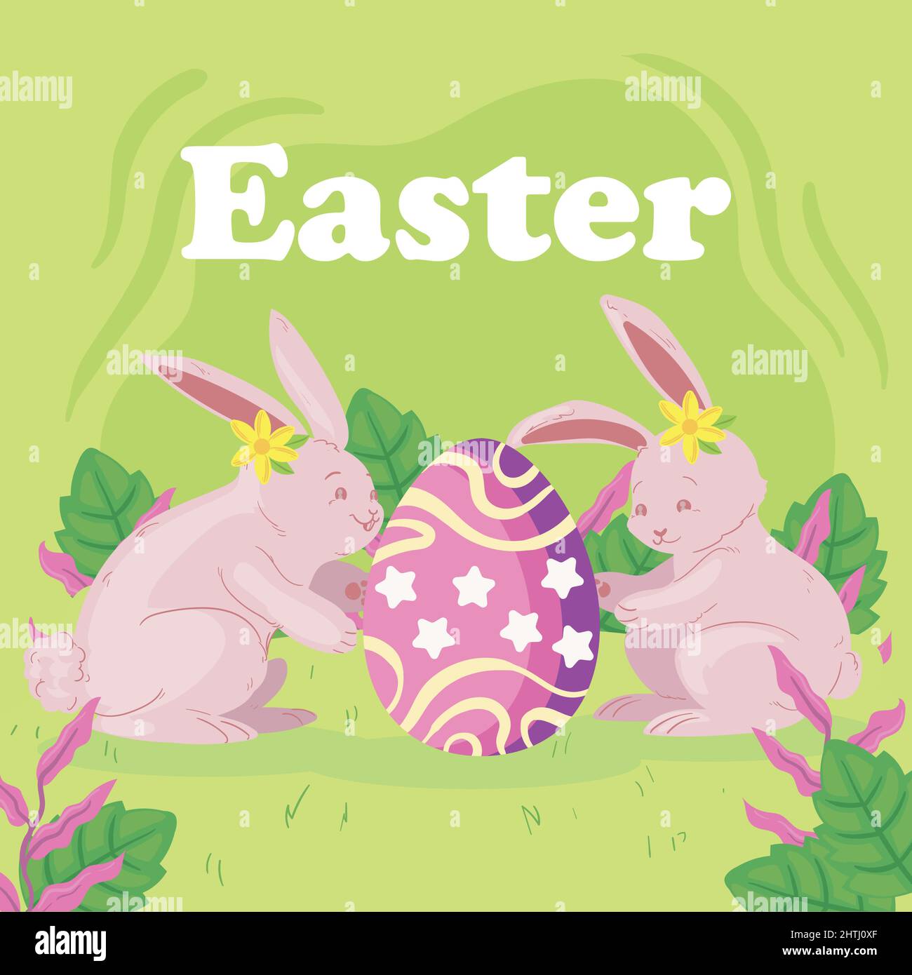 easter bunny illustration Stock Vector Image & Art - Alamy