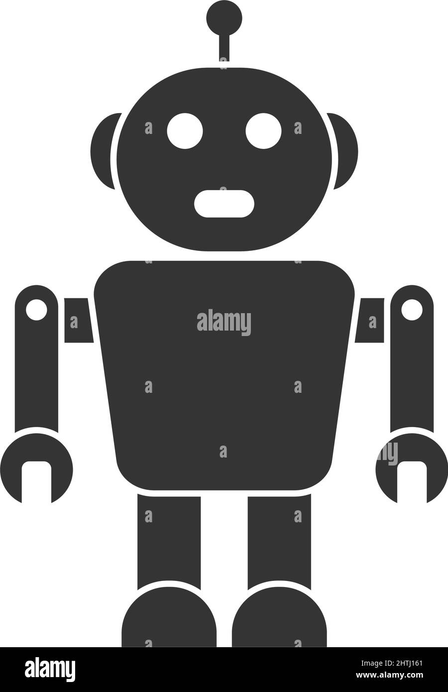 Industrial robot icon vector vectors hi-res stock photography and ...