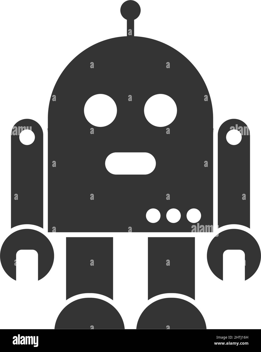 Industrial robot icon vector vectors hi-res stock photography and ...