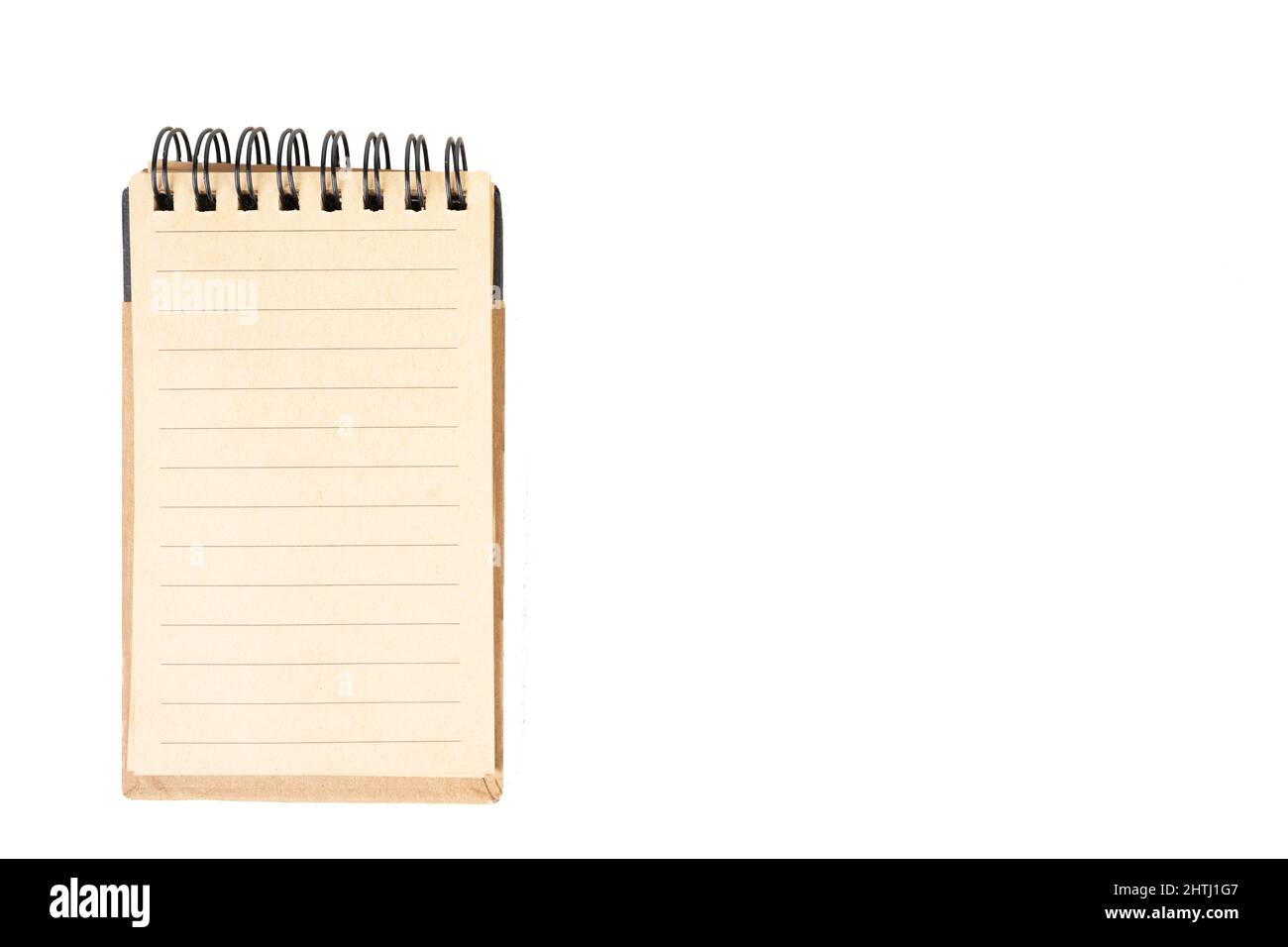 a blank notepad on a white background surface Stock Photo - Alamy