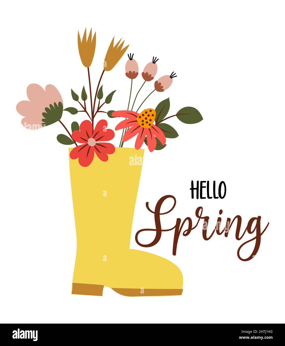 Welcome bouquet Stock Vector Images - Alamy