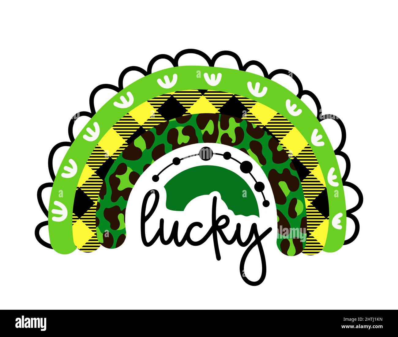 Lucky! - cute rainbow decoration. Little rainbow in scandinavian nordic ...