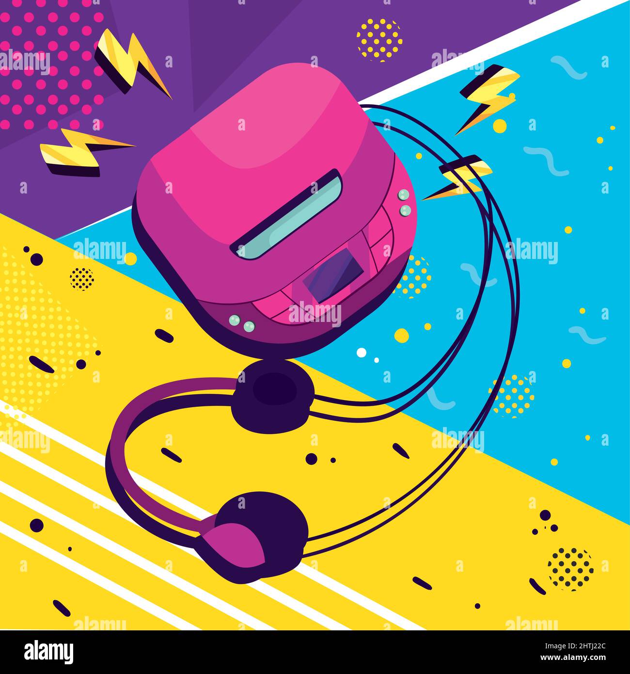 pink cd player Stock Vector Image & Art - Alamy