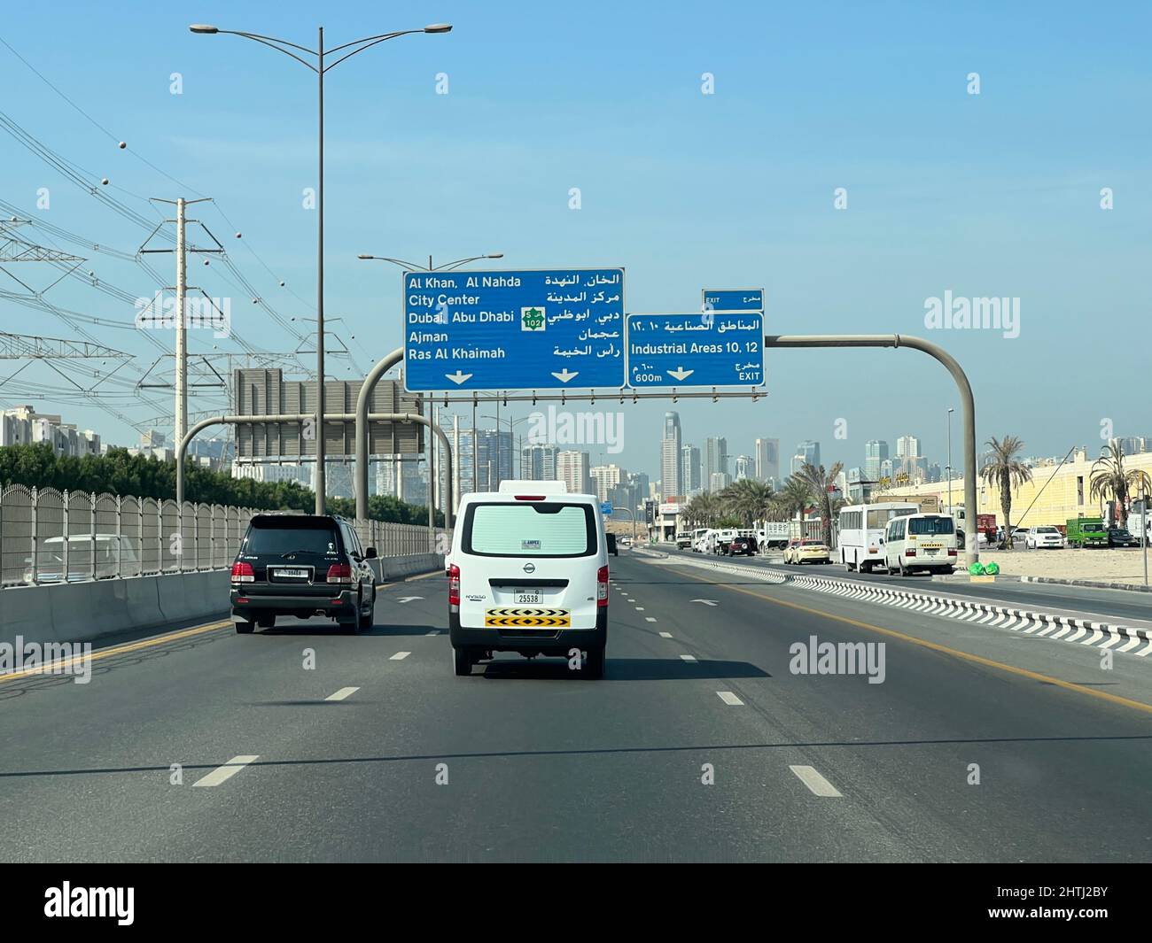 UAE, Dubai - December 01, 2021: Dubai Roads and Traffic bridges and ...