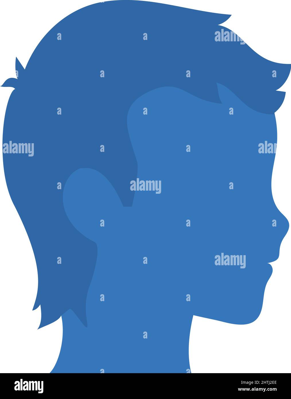 boy head profile Stock Vector Image & Art - Alamy