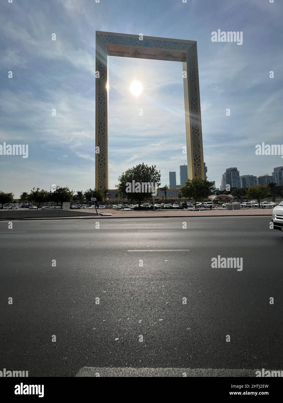 Dubai Frame View from outside Stock Photo - Alamy