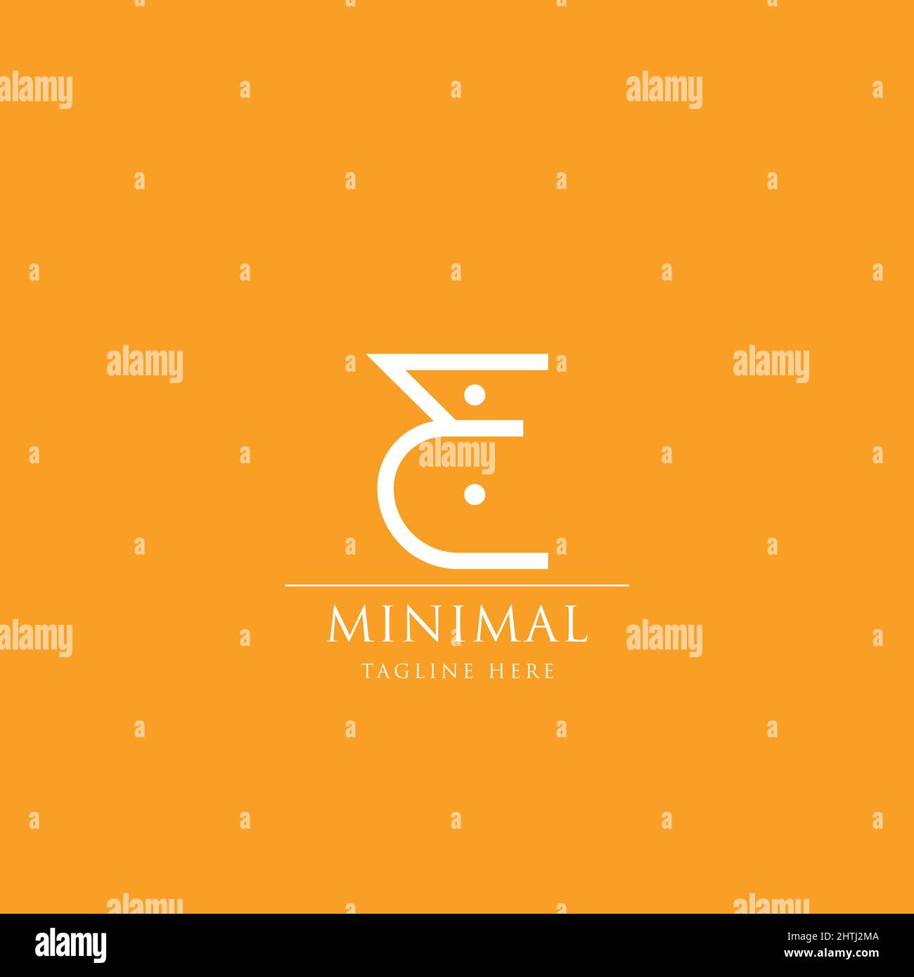 Modern minimal initial letter E alphabet business logo Stock Vector ...