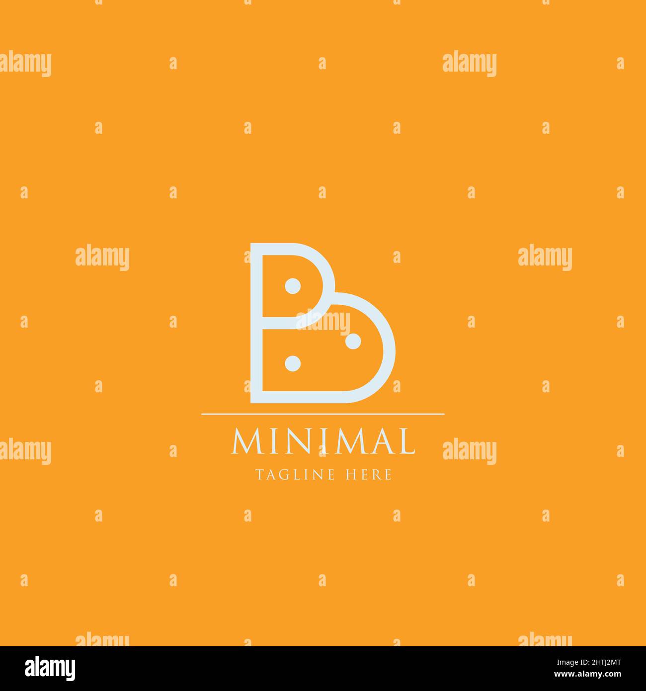 Modern minimal initial letter B alphabet business logo Stock Vector ...