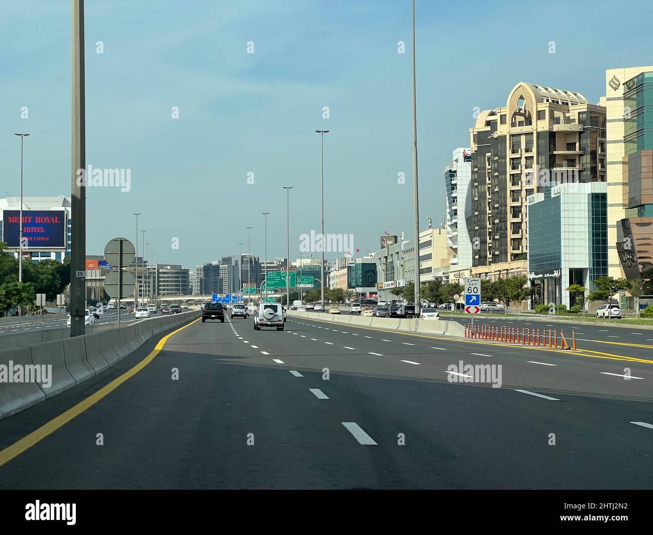 UAE, Dubai - December 01, 2021: Dubai Roads and Traffic bridges and ...