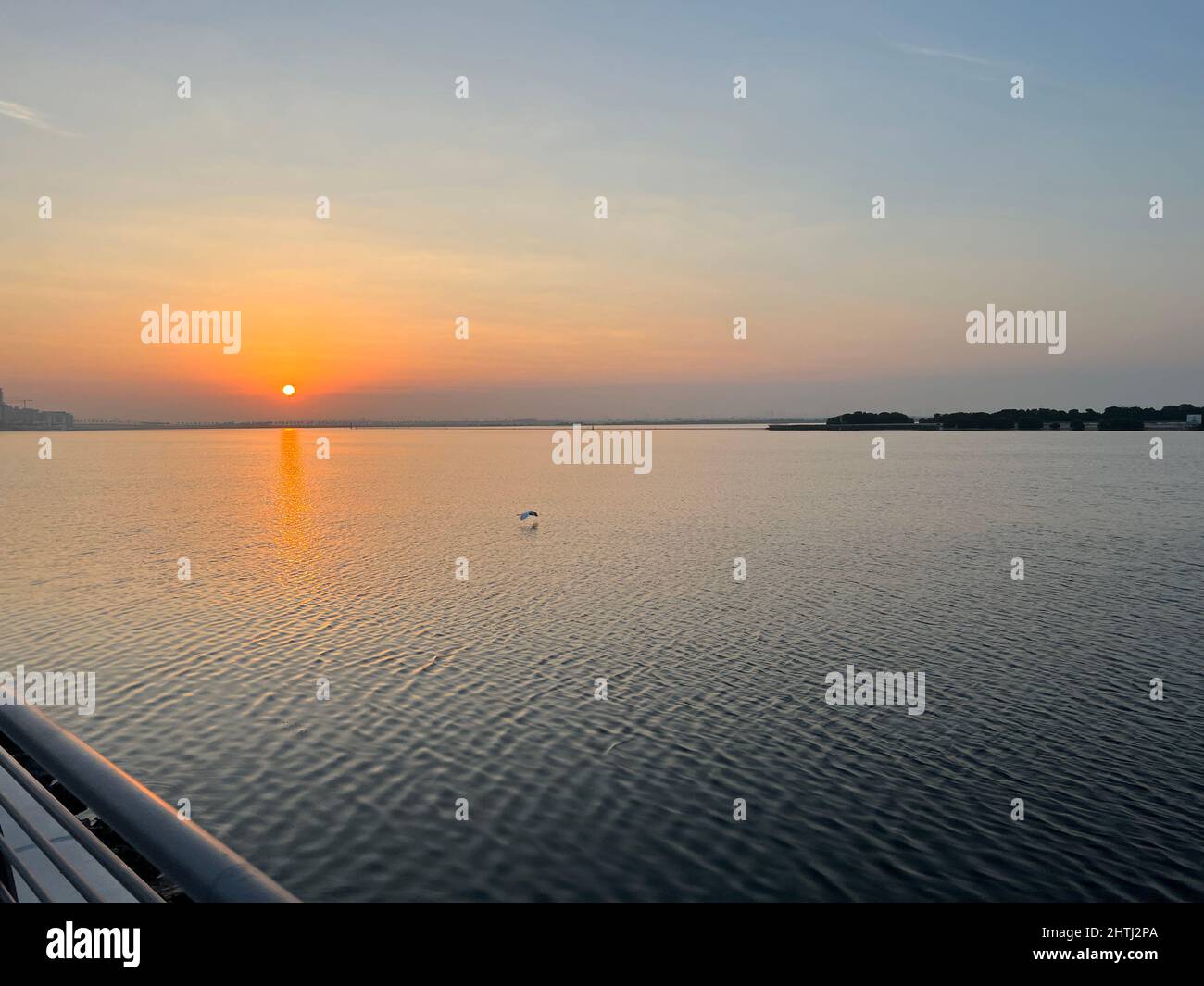 Dubai, UAE - December 01, 2021: Dubai Skyline view Burj Khalifa from AL ...