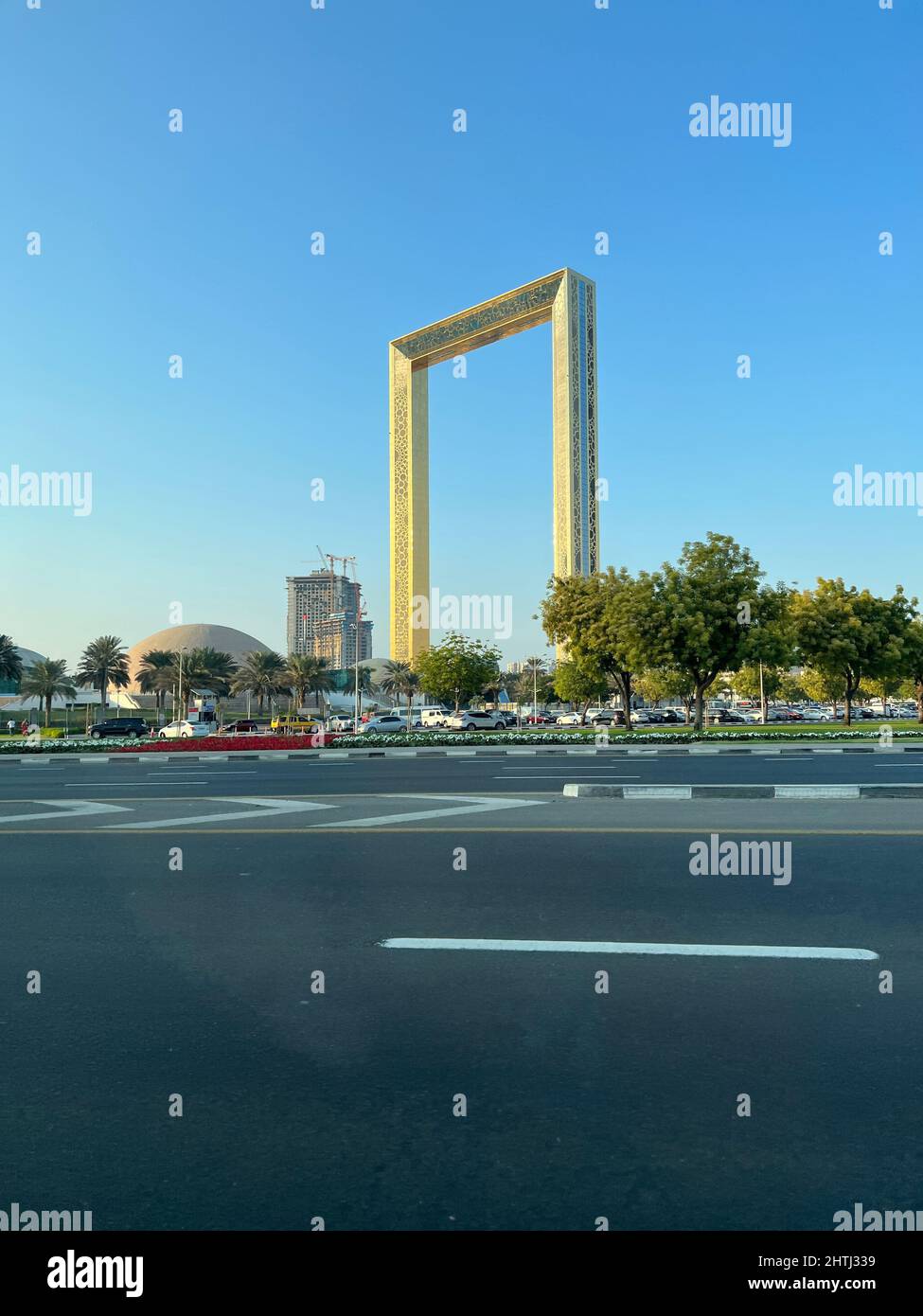 Dubai Frame View from outside Stock Photo - Alamy