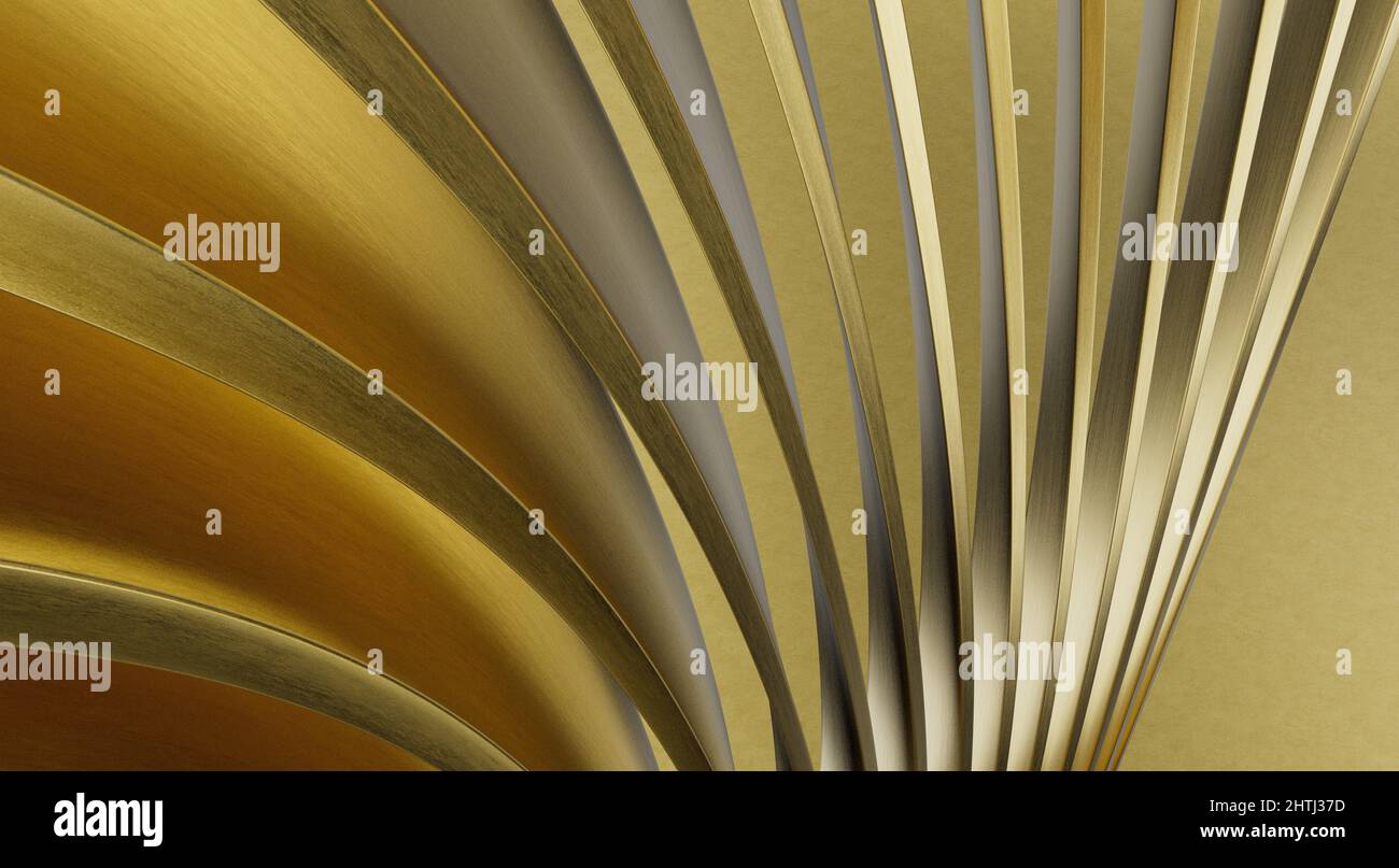 Gold wave lines hi-res stock photography and images - Alamy
