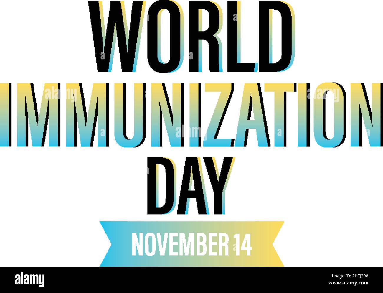 Banner world immunization day Stock Vector Images - Alamy