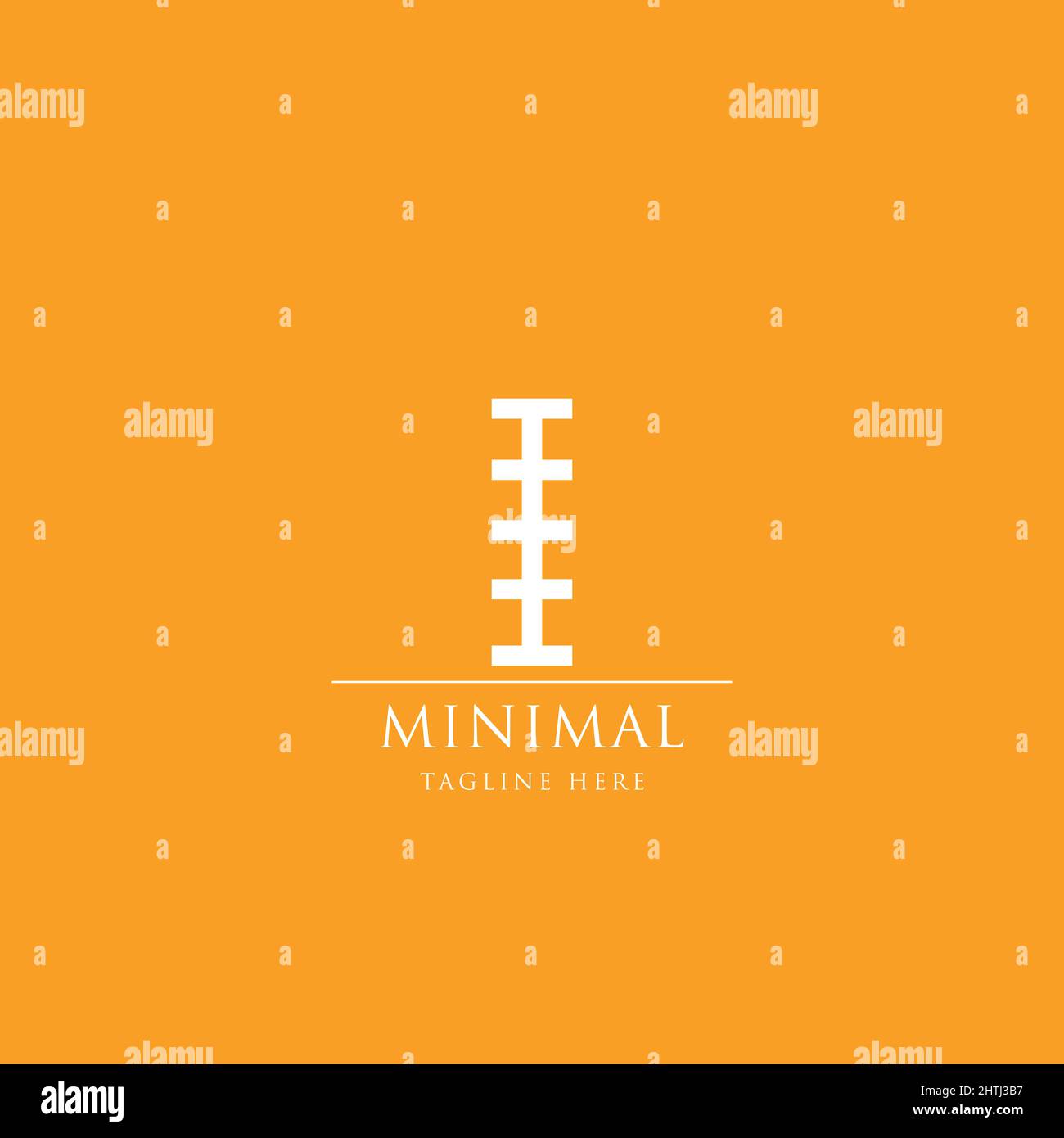 Modern minimal initial letter I alphabet business logo Stock Vector ...