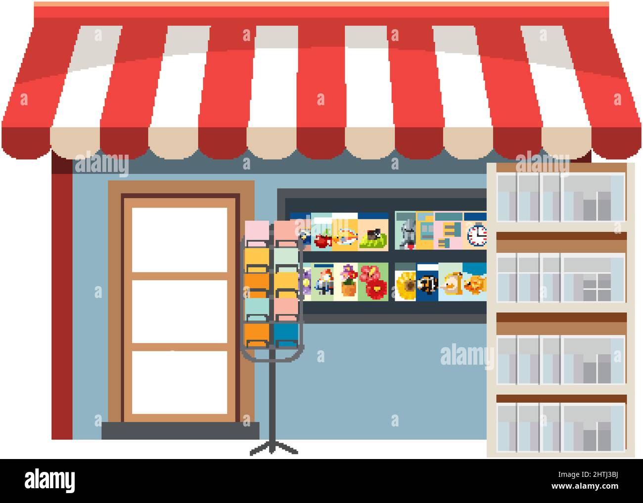 A simple shop on white background illustration Stock Vector Image & Art ...
