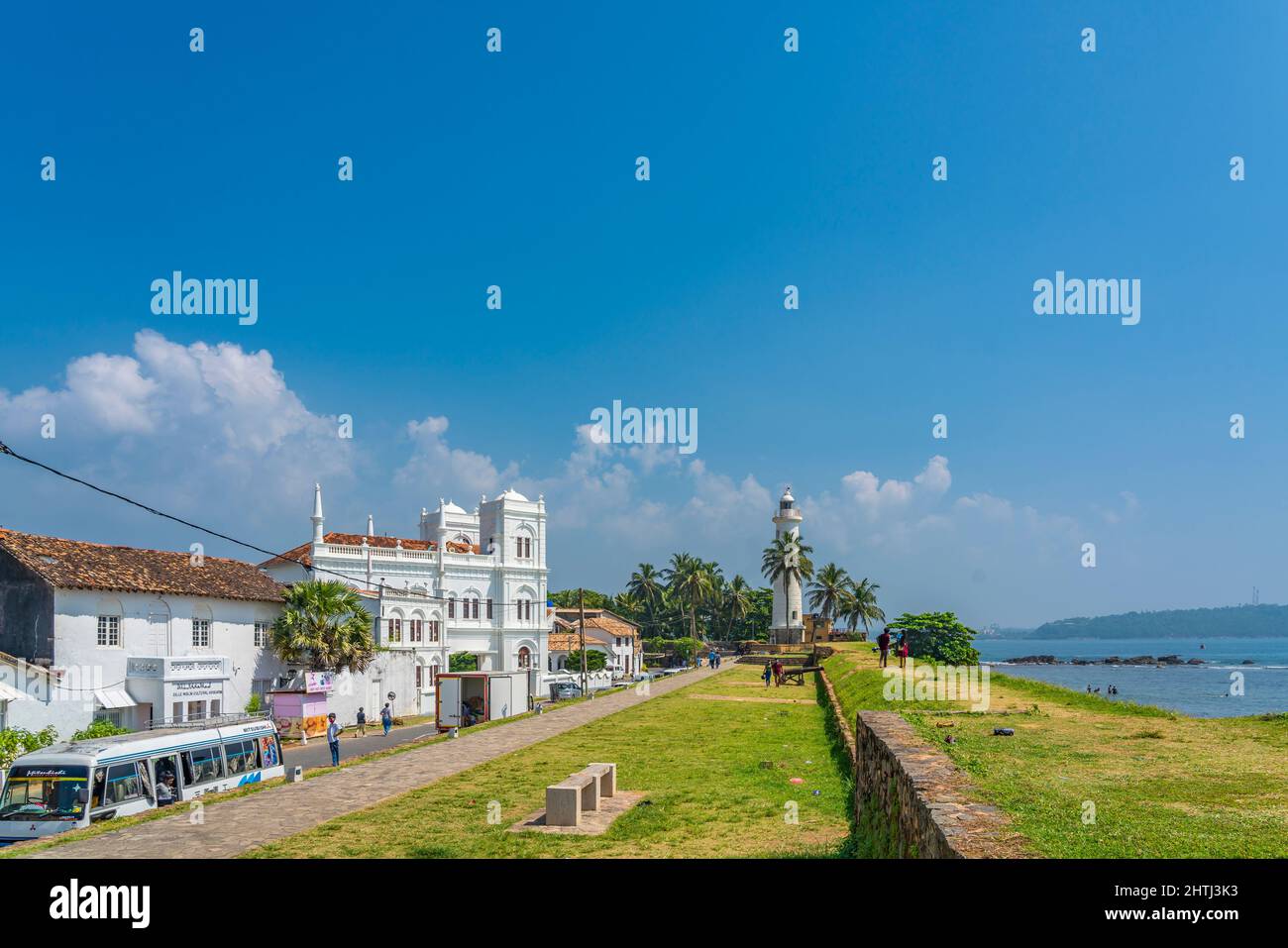 GALLE, SRI LANKA - DECEMBER 24.2021: Way at the fortress in Galle with ...
