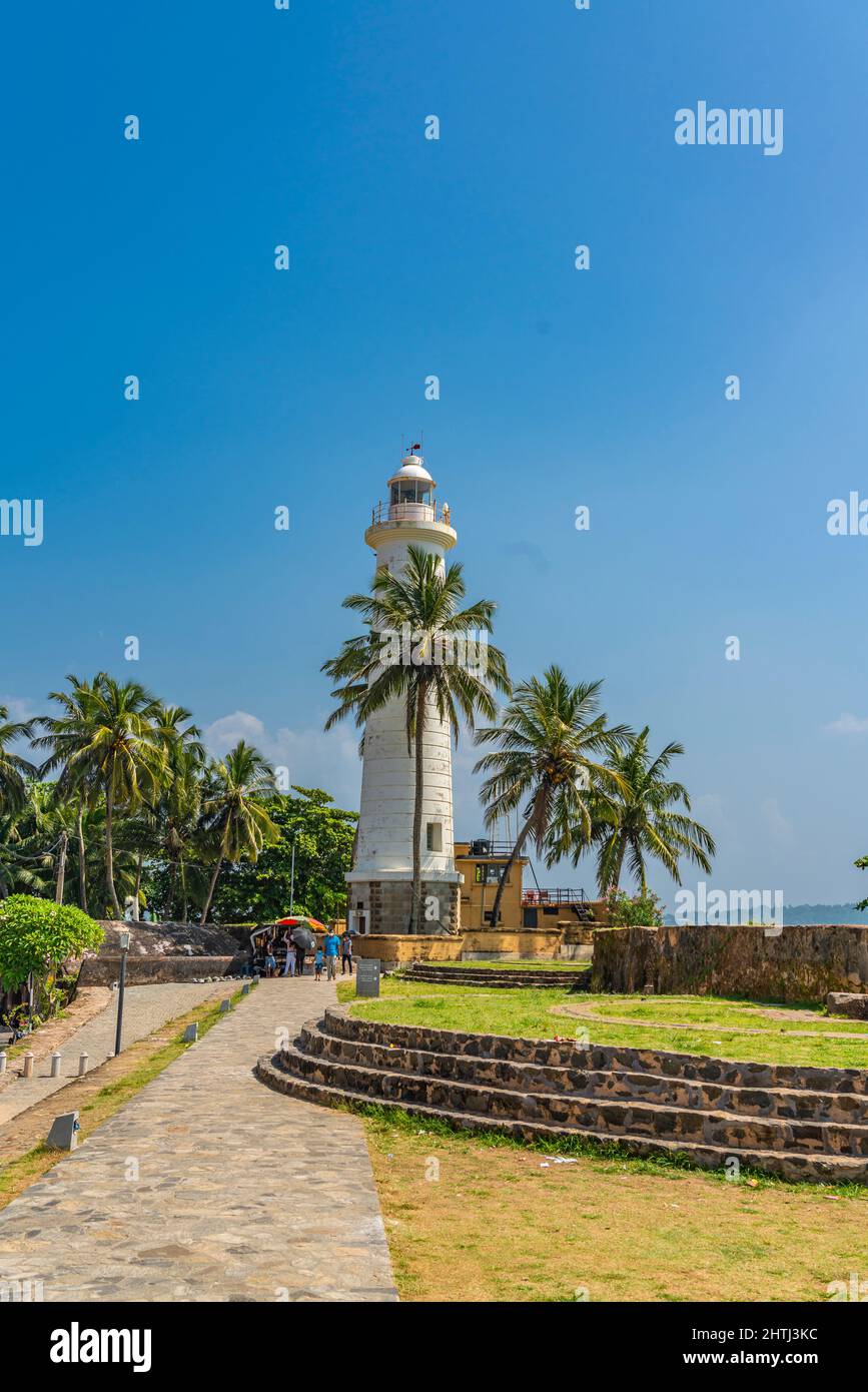 GALLE, SRI LANKA - DECEMBER 24.2021: Way at the fortress in Galle with ...
