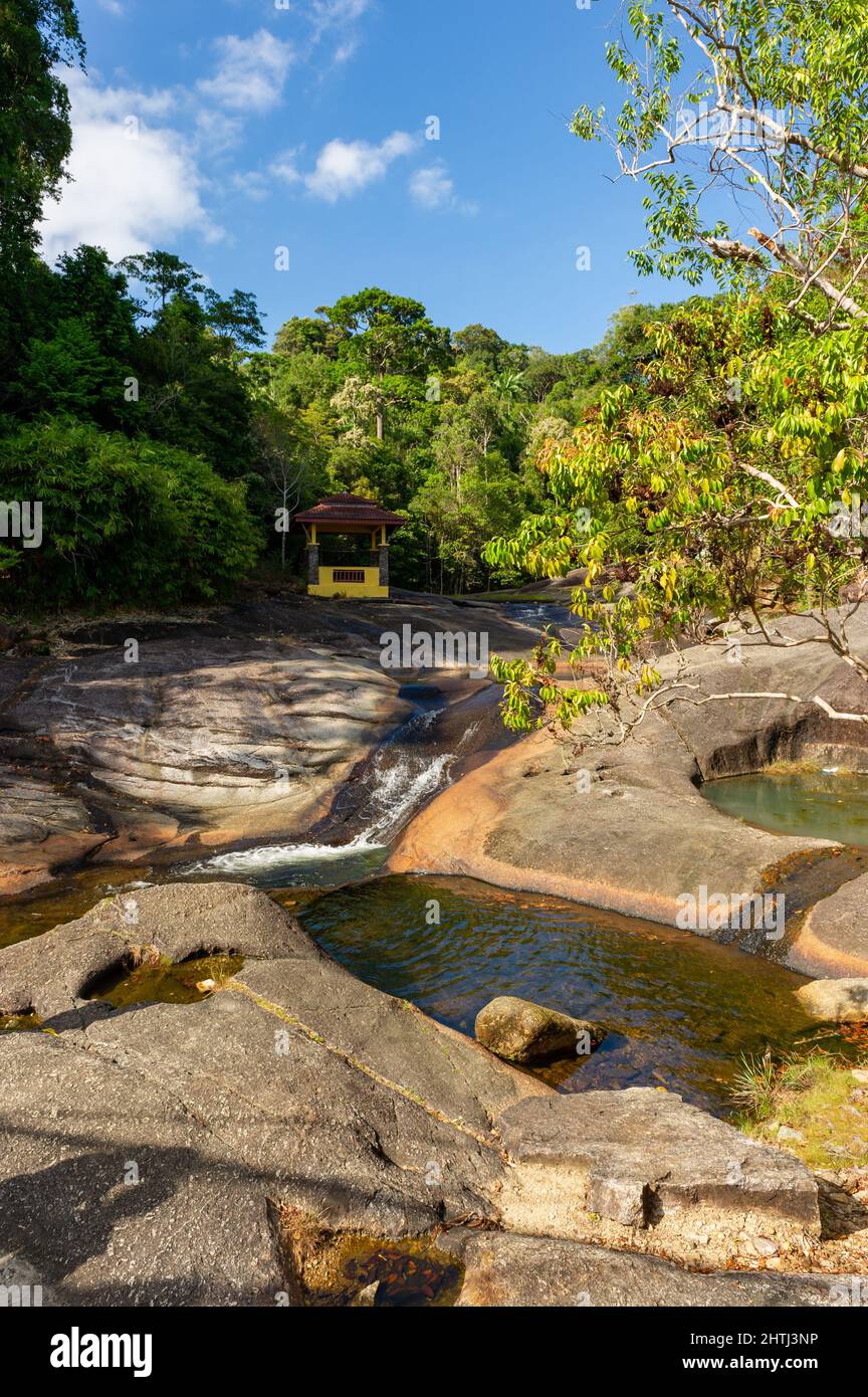 Langkawi telaga tujuh waterfall hi-res stock photography and images - Alamy