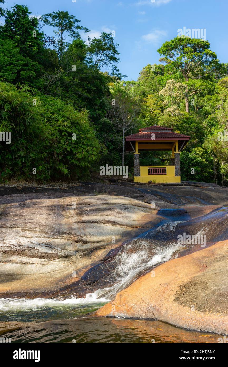 Langkawi telaga tujuh waterfall hi-res stock photography and images - Alamy