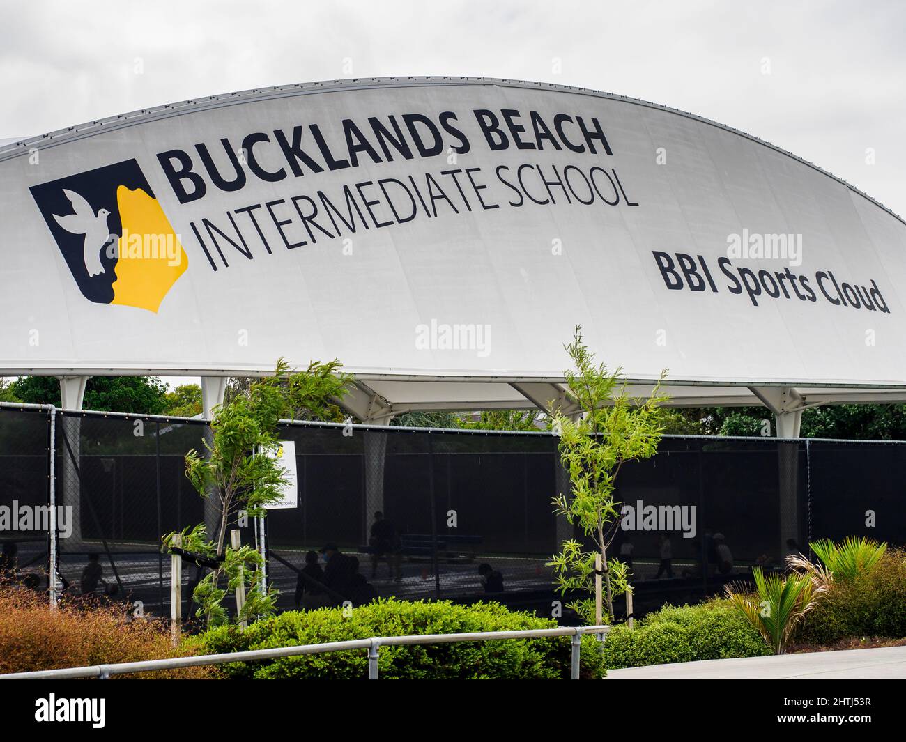 View of BBI Bucklands Beach Intermediate School Stock Photo - Alamy