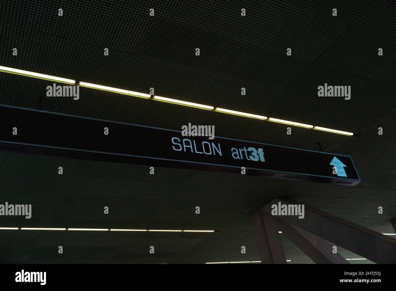 Outdoor, informative light panel, ART3F EXHIBITION. art3f ...