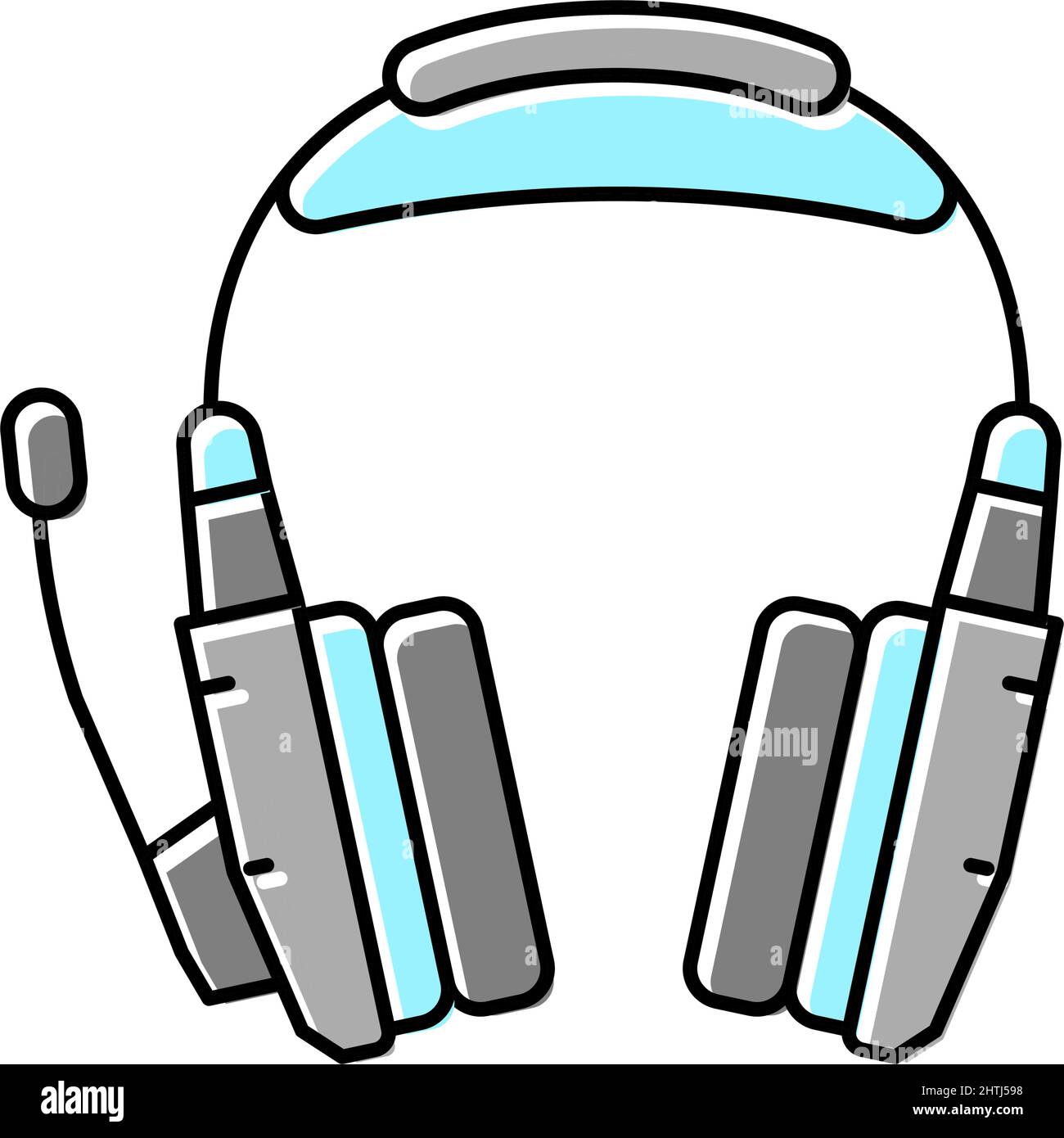 gaming headphones color icon vector illustration Stock Vector Image ...