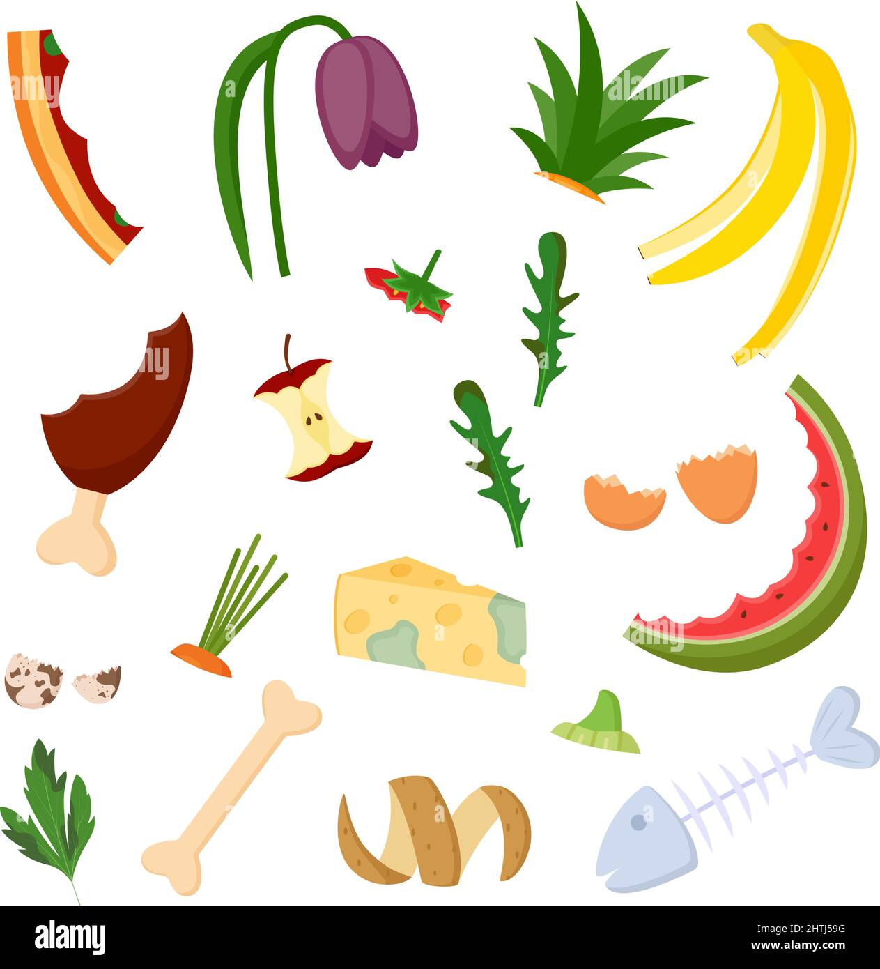 Compost food waste vector hi-res stock photography and images - Alamy